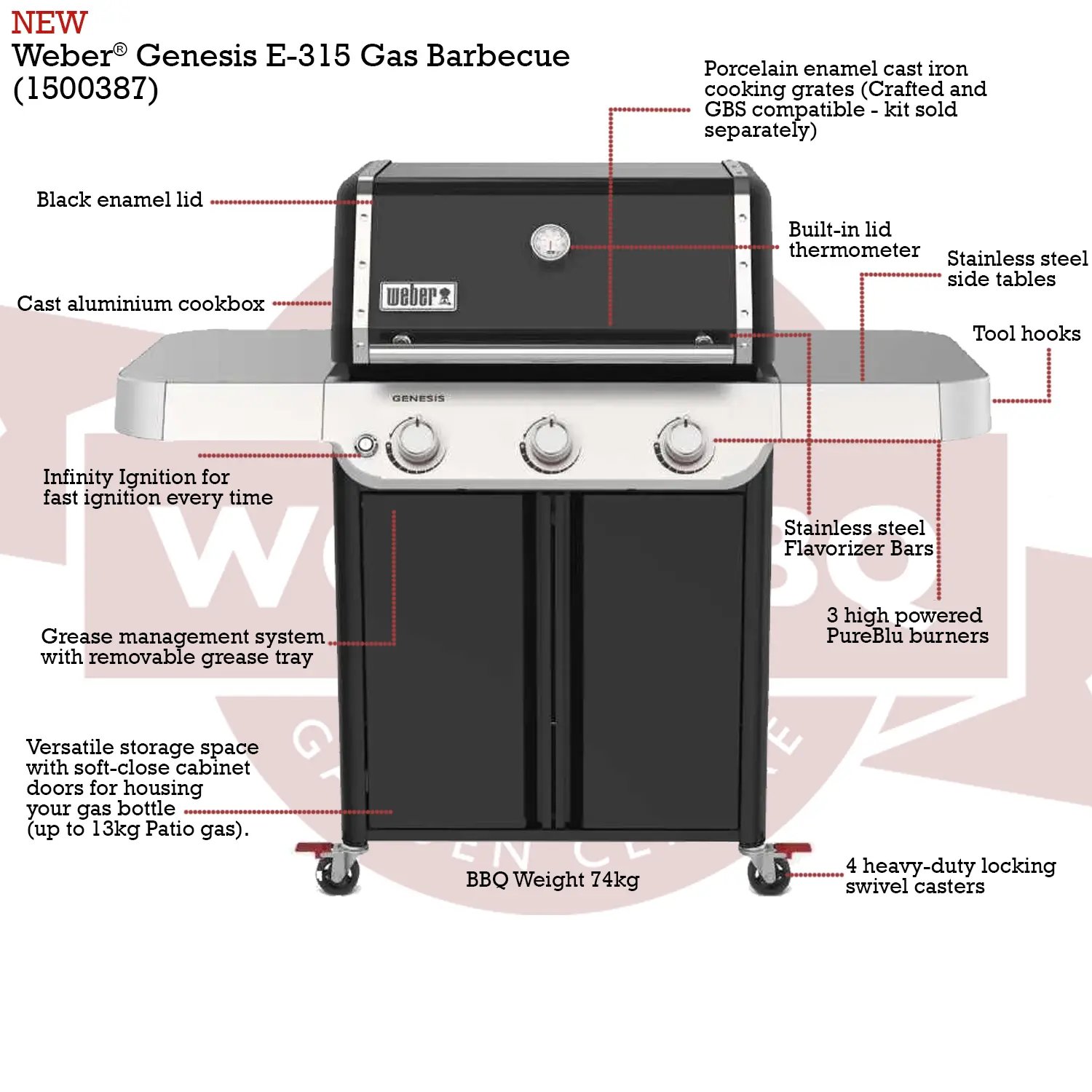 Weber Genesis E-315 Gas BBQ | Buy Now in Weber BBQ Sale